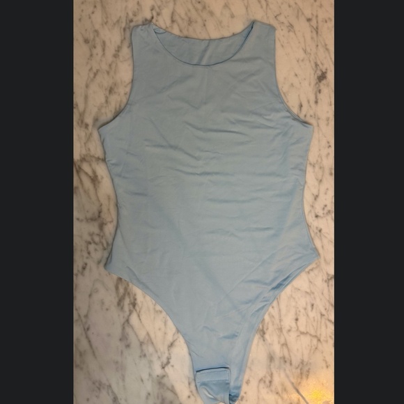 Tops | New Light Blue Bodysuit | Poshmark